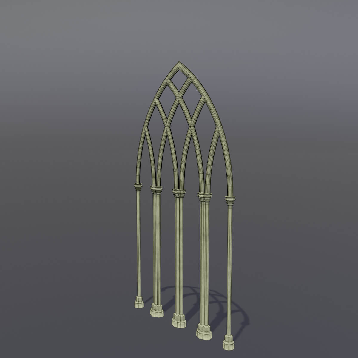 Gothic Arch 3 - 3D Model by mg53