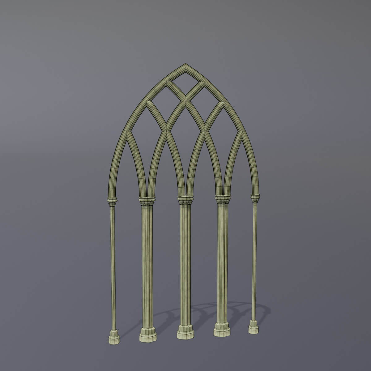 Gothic Arch 3 - 3D Model by mg53