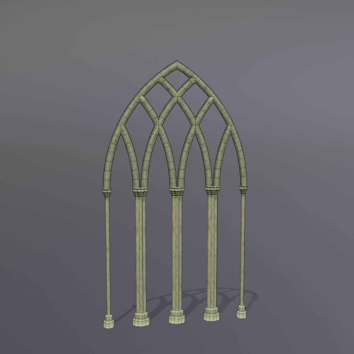 Gothic Arch 3 - 3D Model by mg53