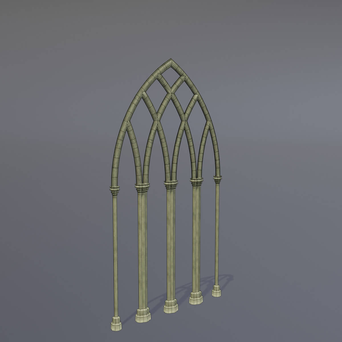 Gothic Arch 3 - 3D Model by mg53