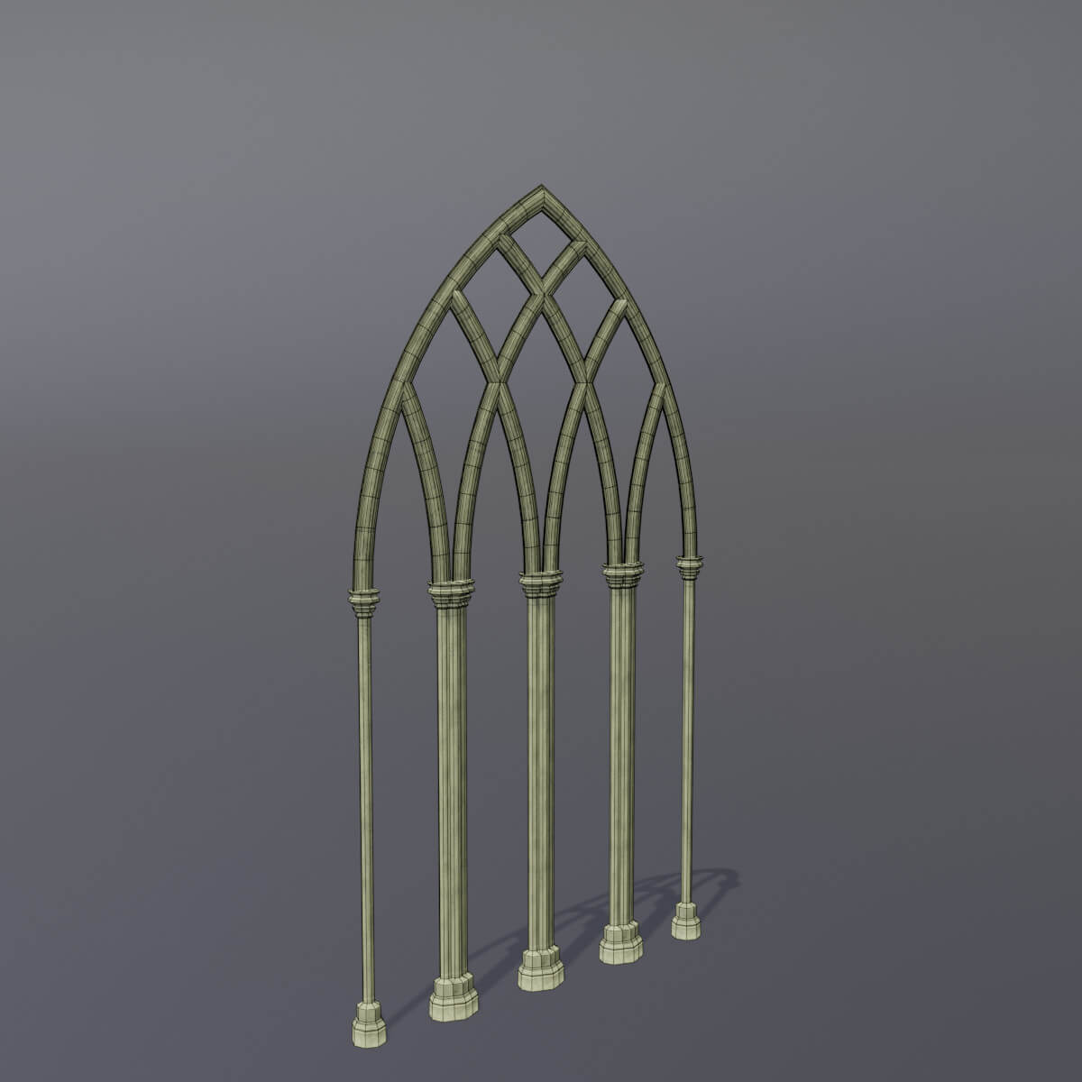 Gothic Arch 3 - 3D Model by mg53