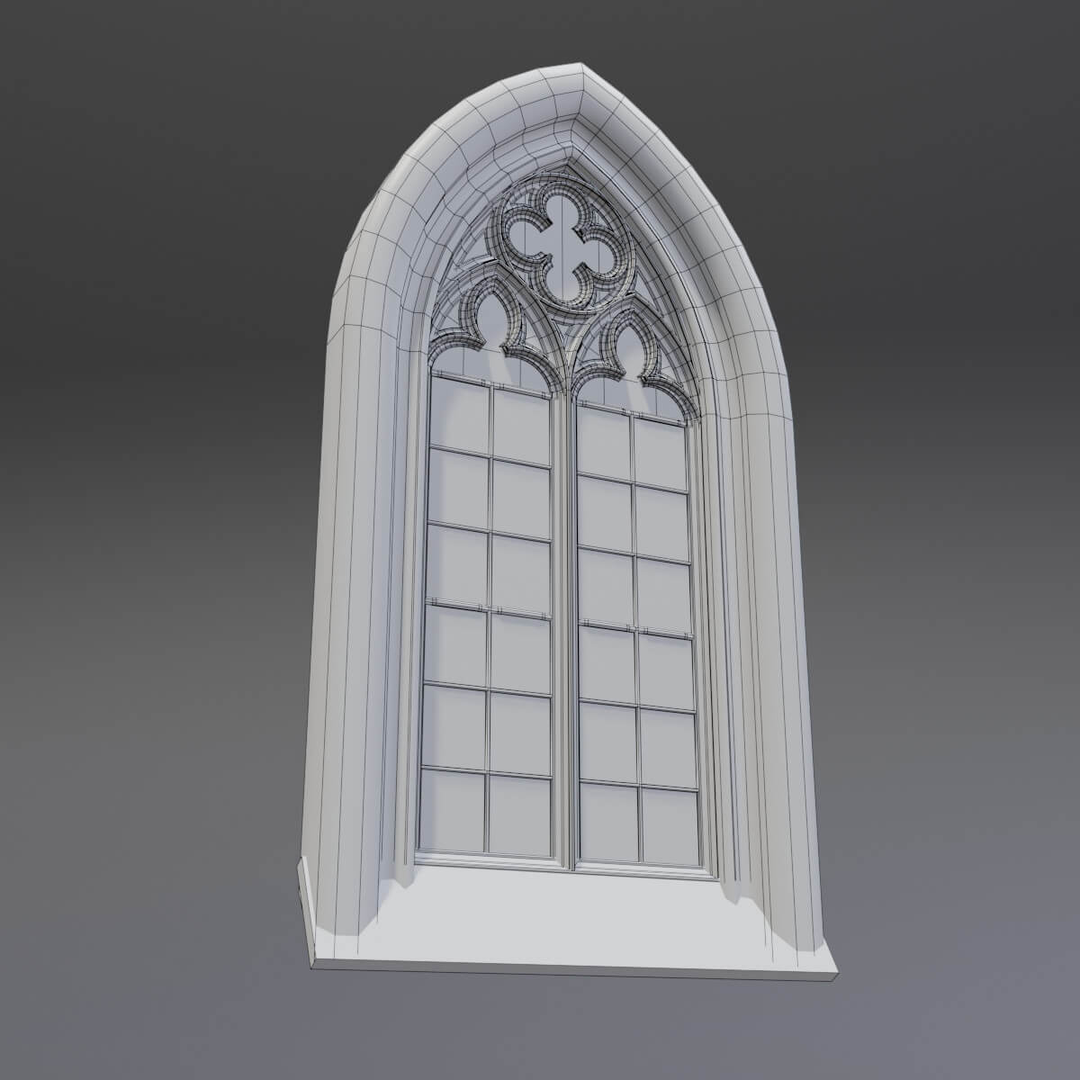 Gothic Window - 3D Model by mg53