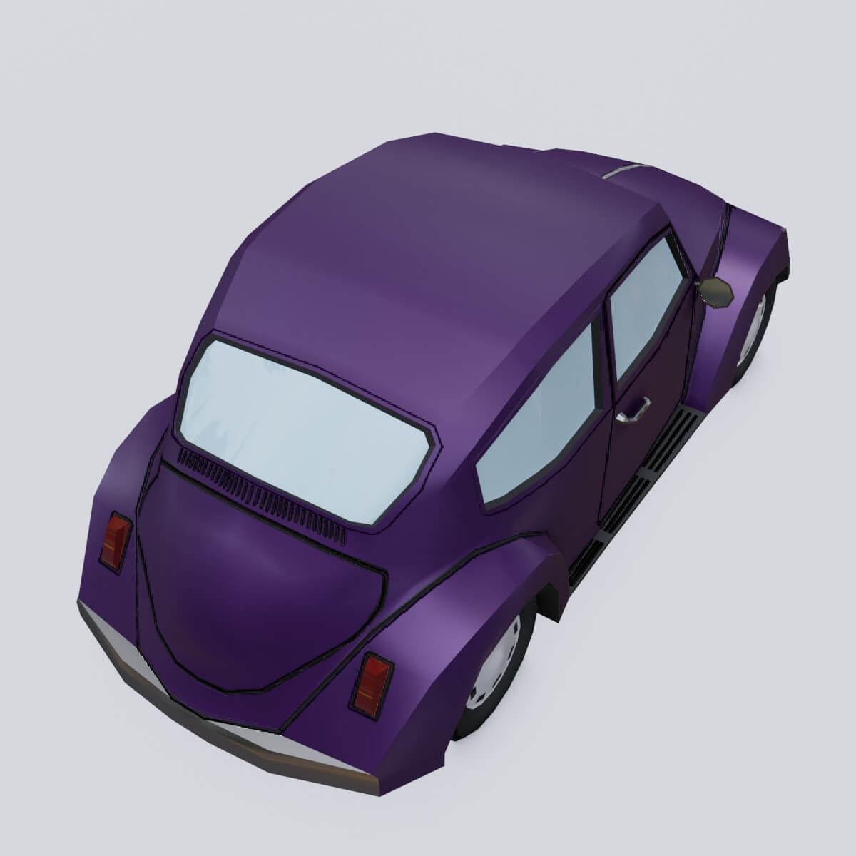 Cartoon Car - 3D Model by mg53