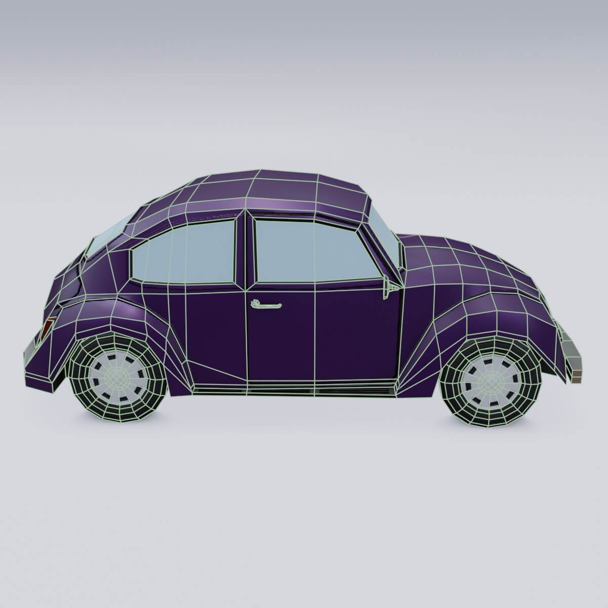 Cartoon Car - 3D Model by mg53