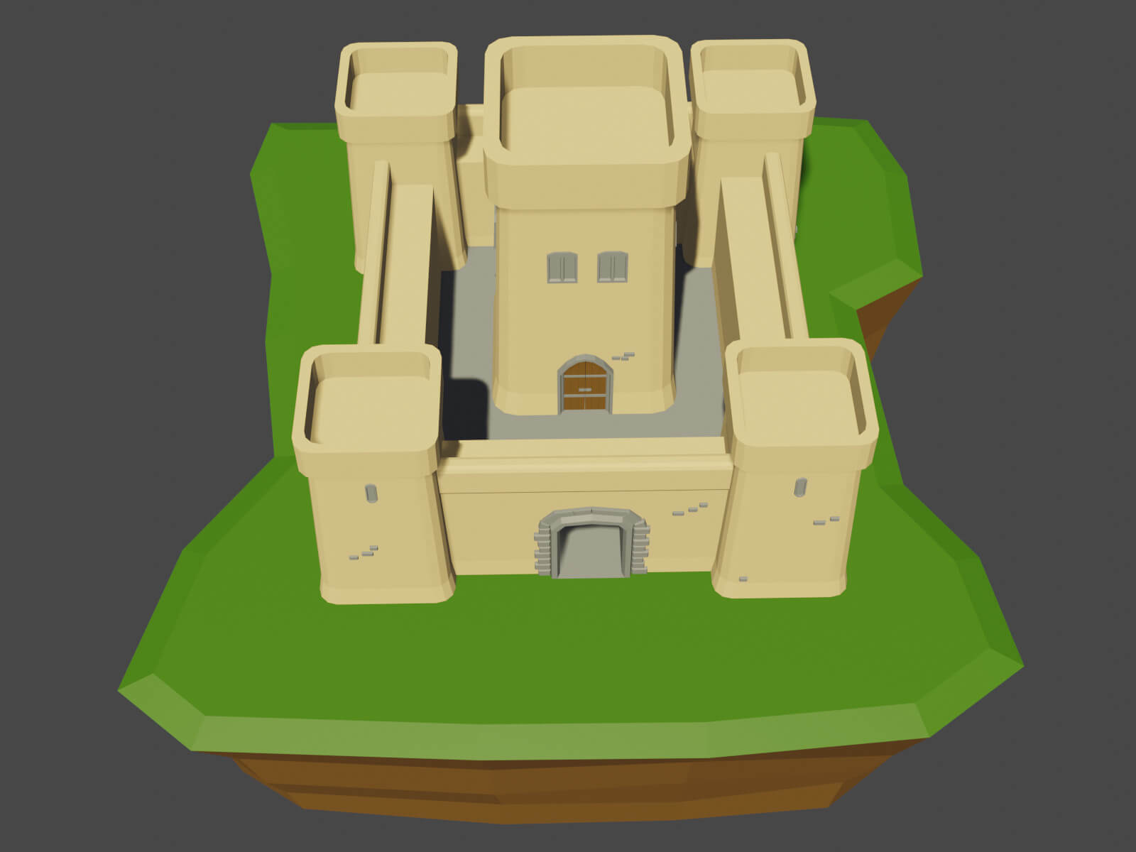 Medieval Castle - 3D Model by mg53