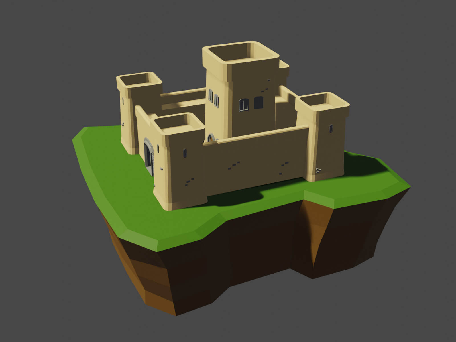 Medieval Castle - 3D Model by mg53