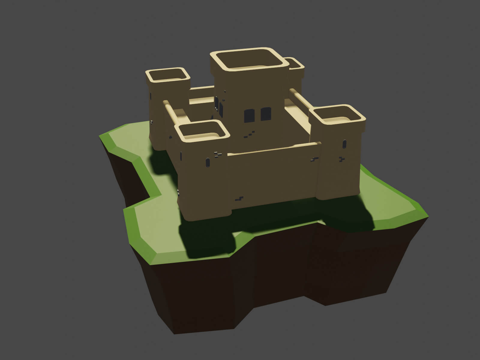 Medieval Castle - 3D Model by mg53