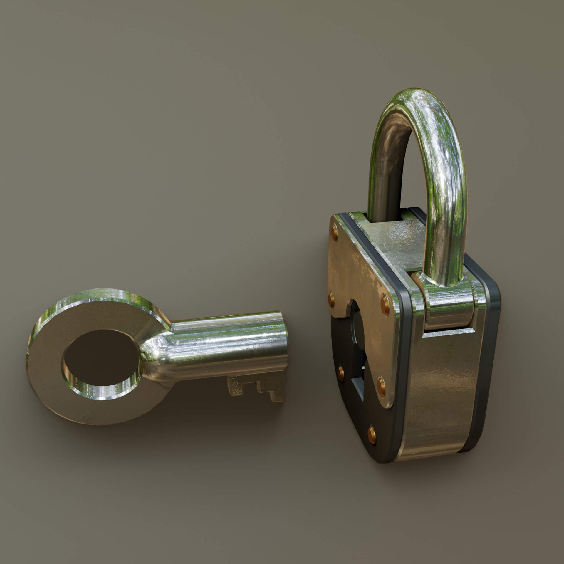 Padlock - 3D Model by mg53