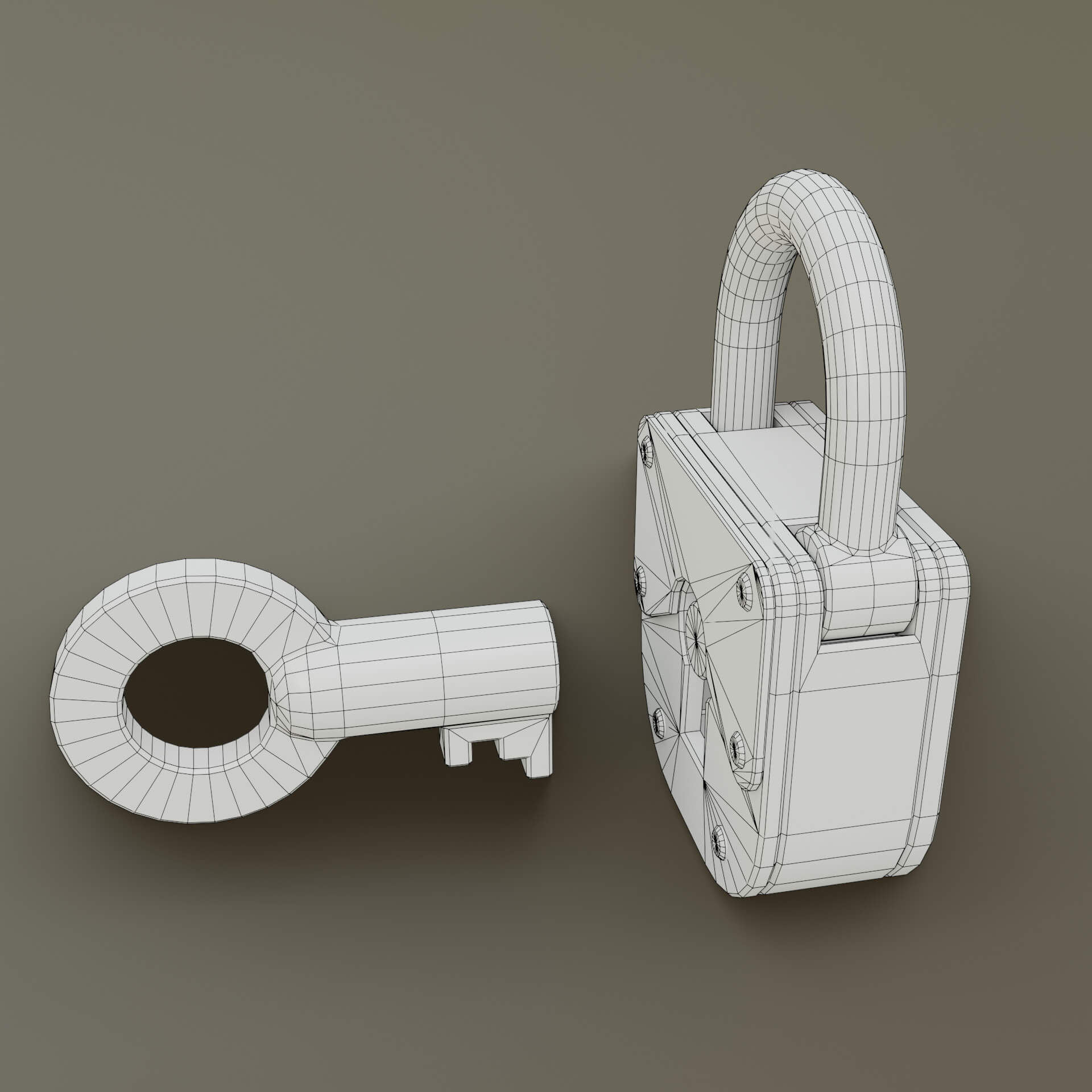 Padlock - 3D Model by mg53