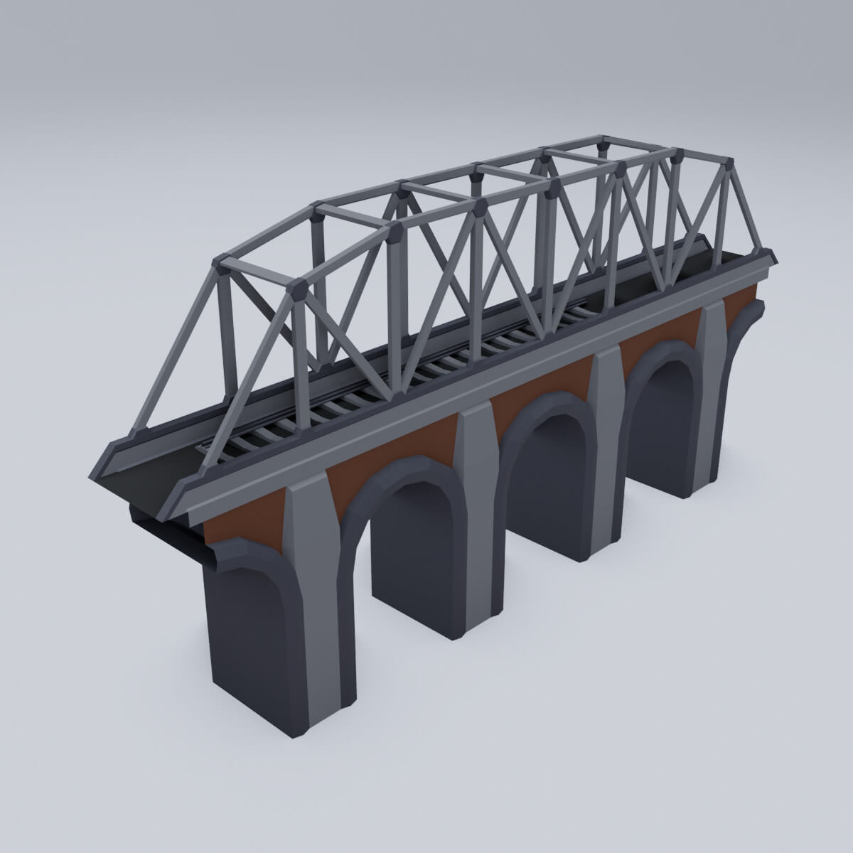 Railroad Bridges Kit - 3D Model by mg53