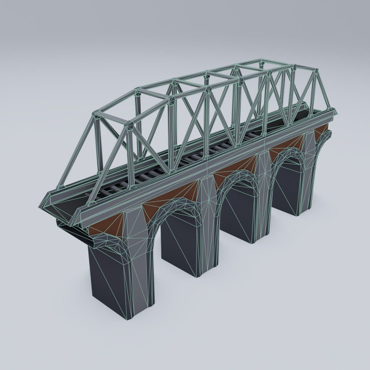 Railroad Bridges Kit - 3D Model by mg53