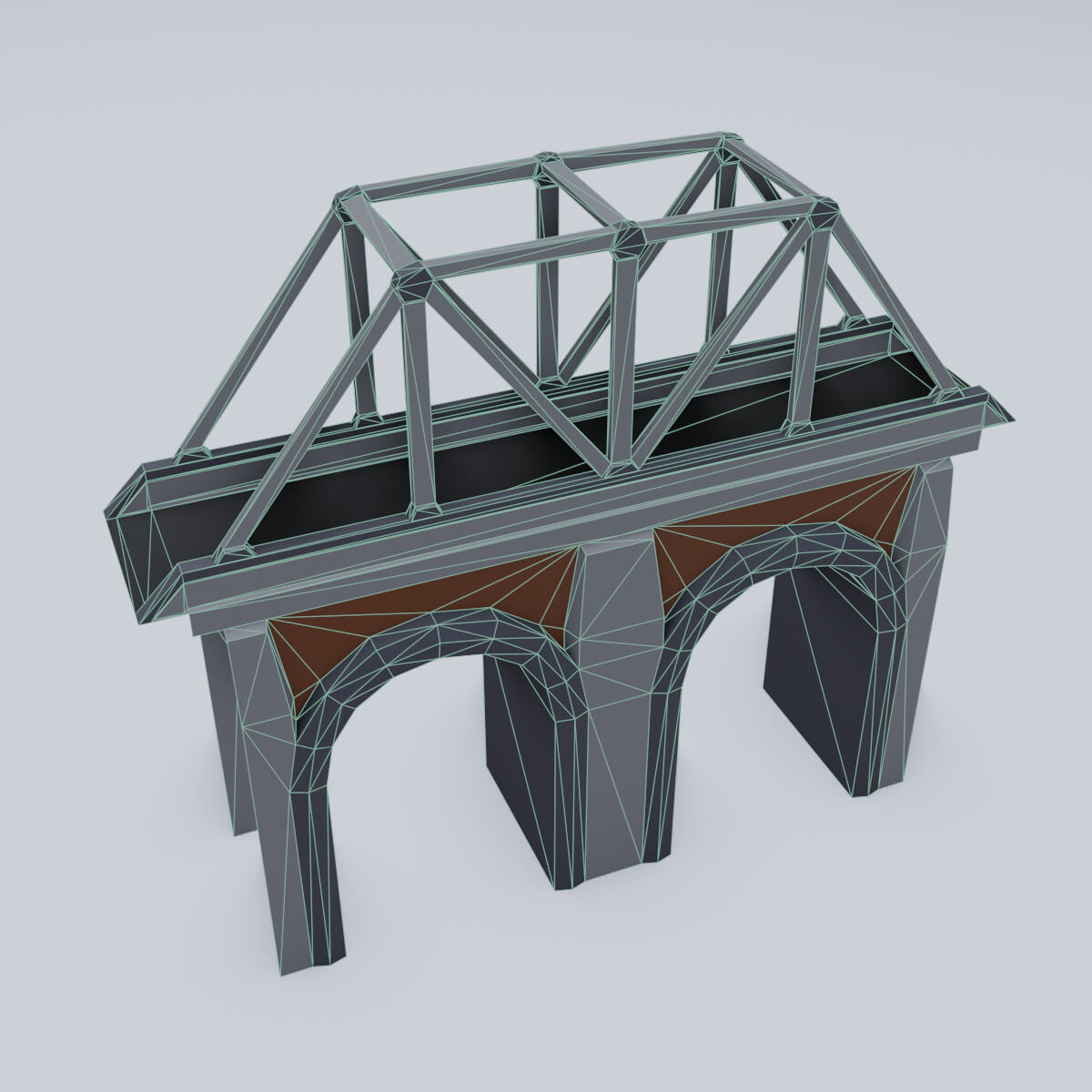Railroad Bridges Kit - 3D Model by mg53