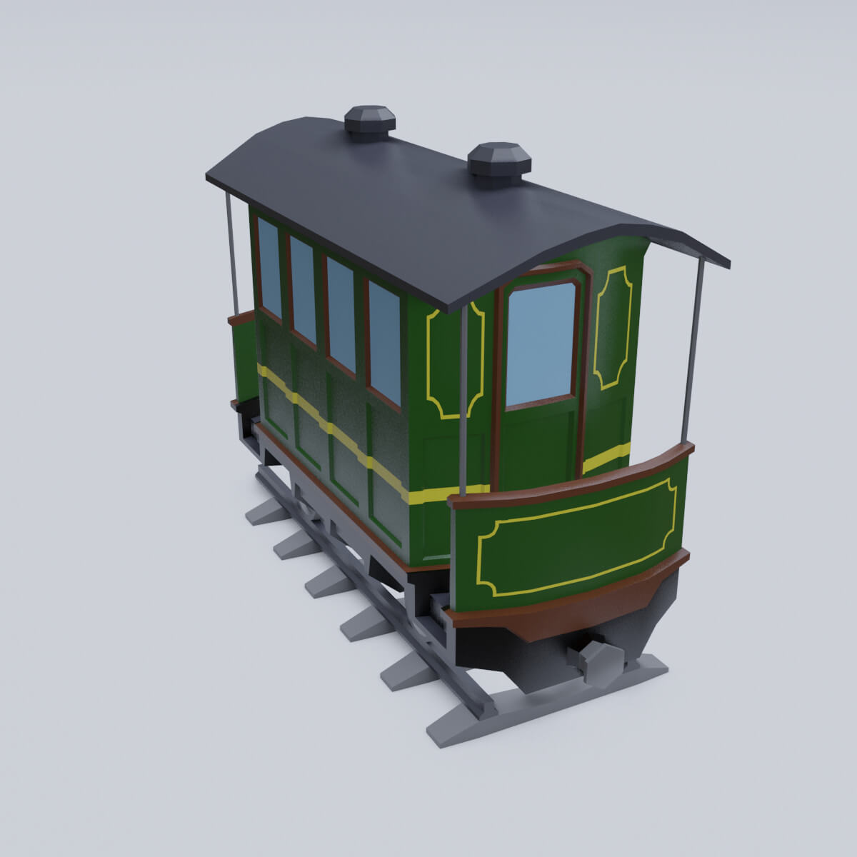 Railway Carriage - 3D Model by mg53