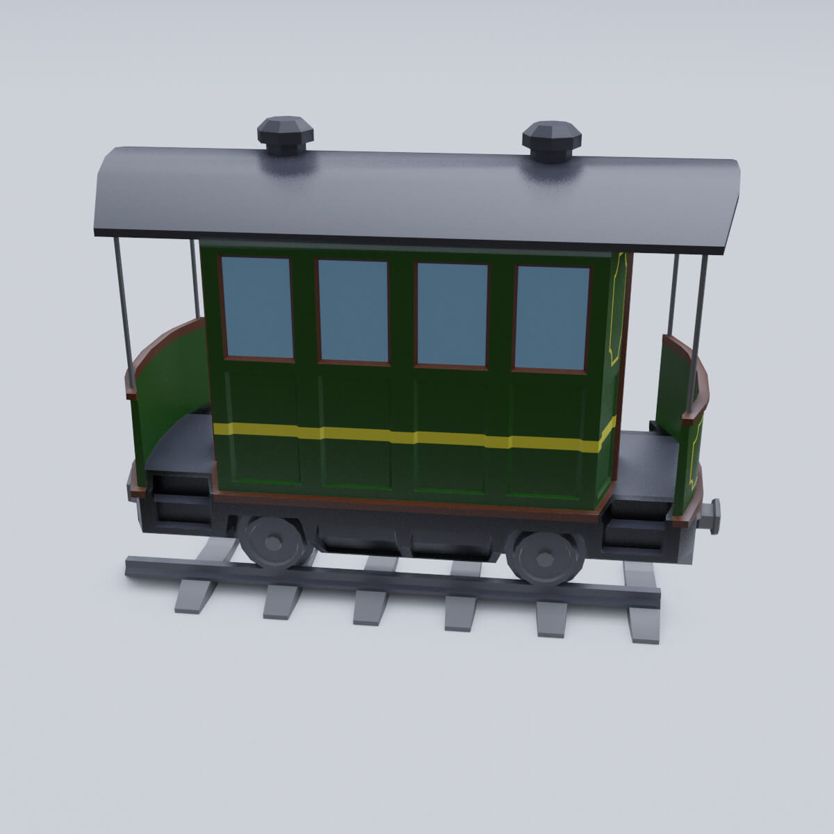 Railway Carriage - 3D Model by mg53