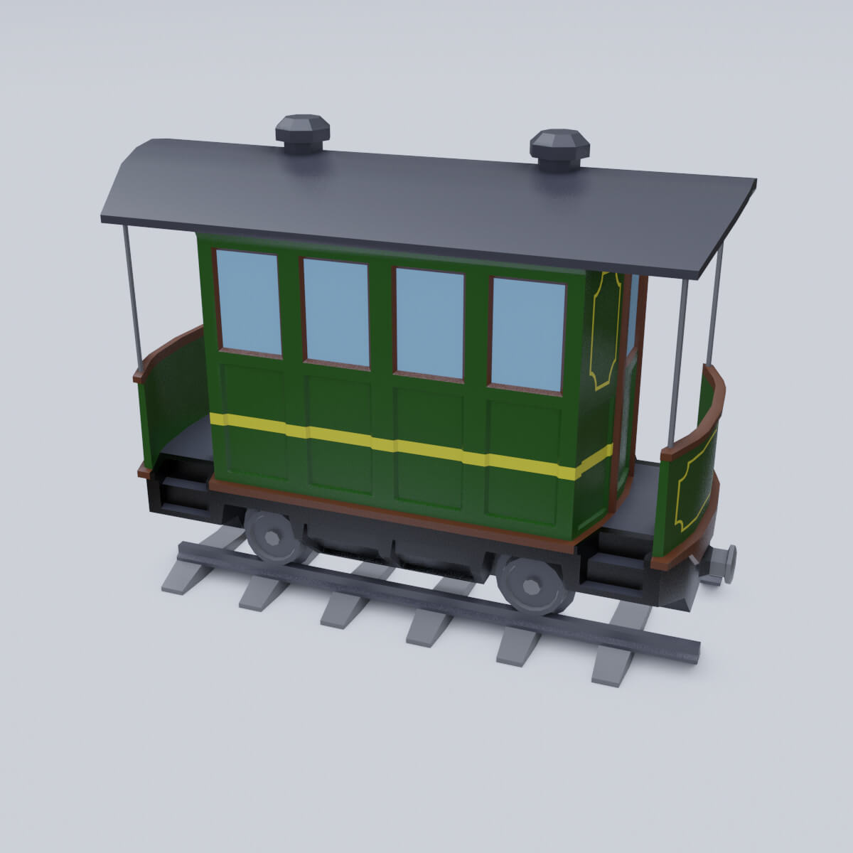 Railway Carriage - 3D Model by mg53