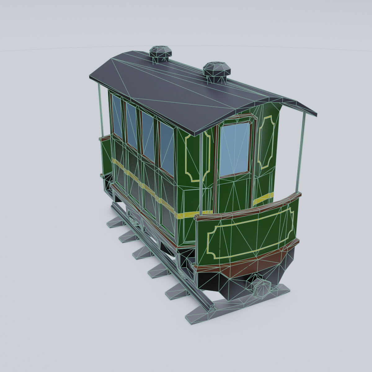 Railway Carriage - 3D Model by mg53