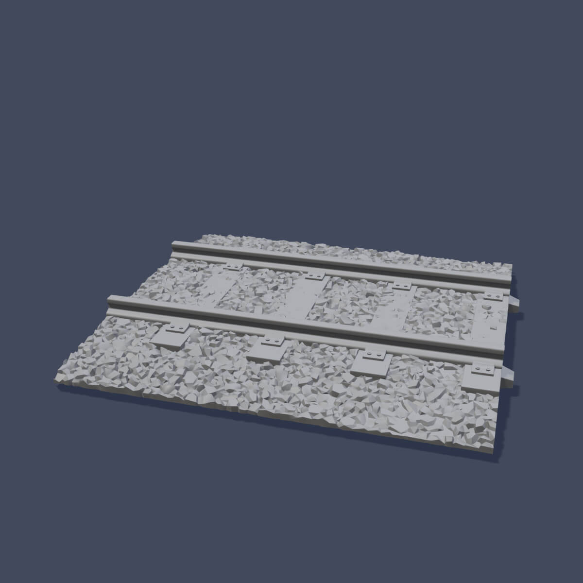 Railway Rails: Straight - 3D Model by mg53