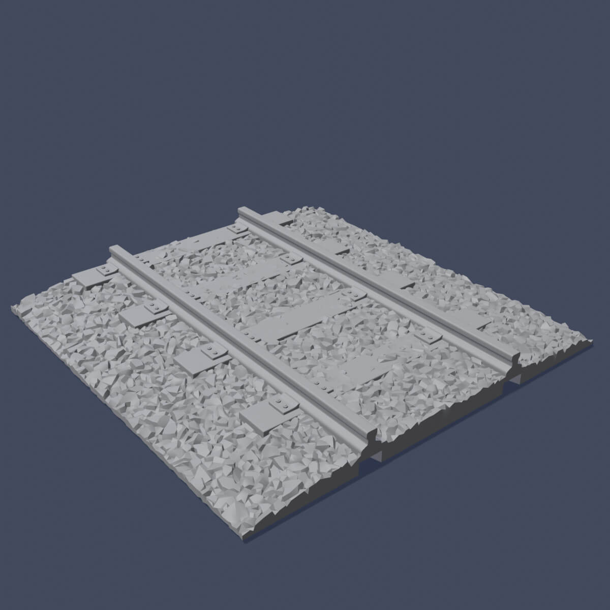 Railway Rails: Straight - 3D Model by mg53