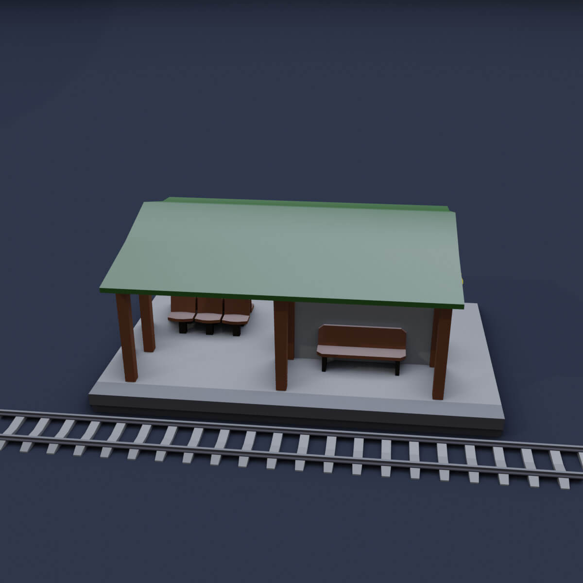 Railway Stations - 3D Model by mg53