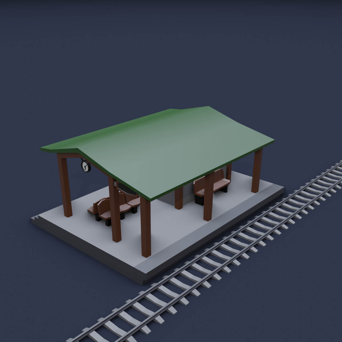 Railway Stations - 3D Model by mg53