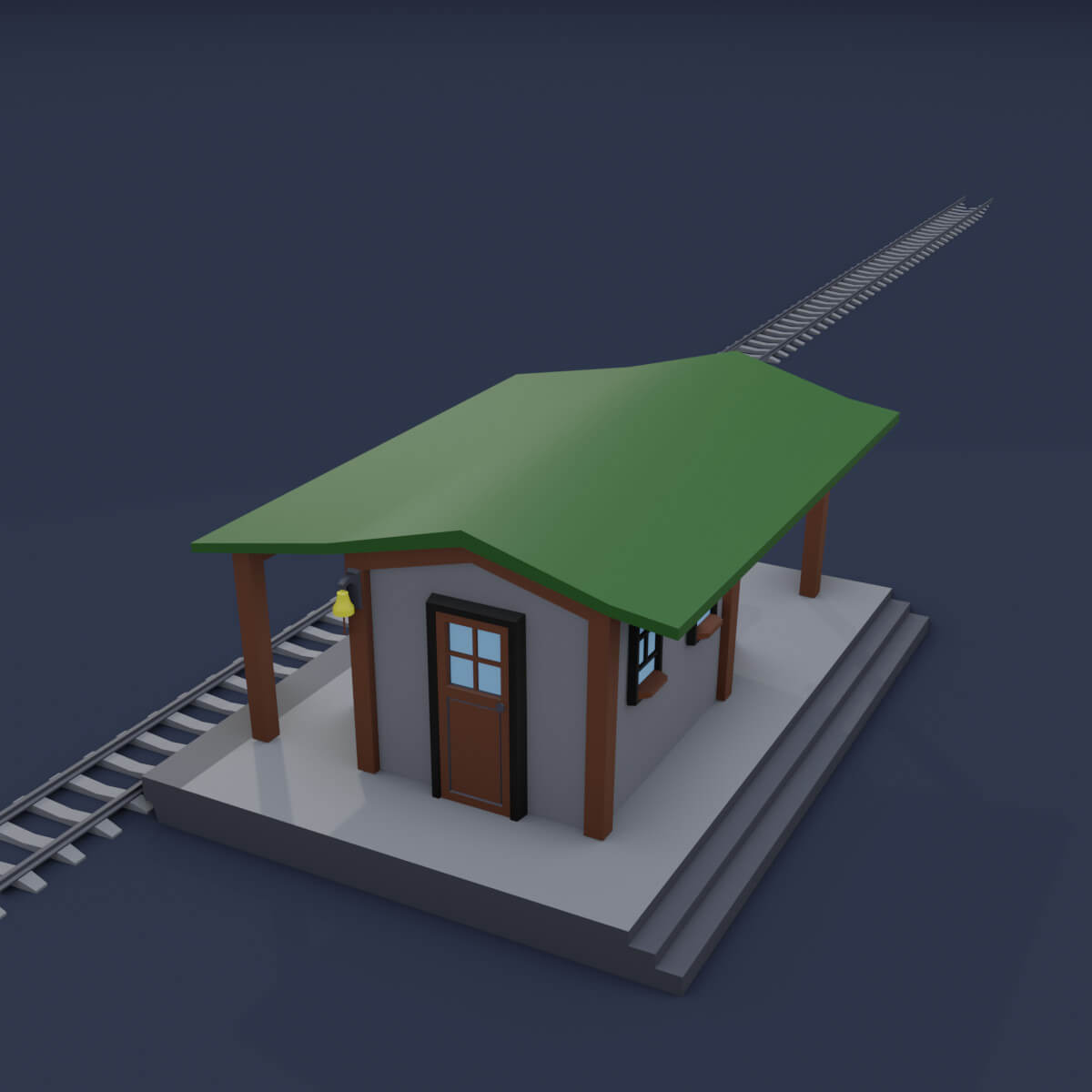 Railway Stations - 3D Model by mg53