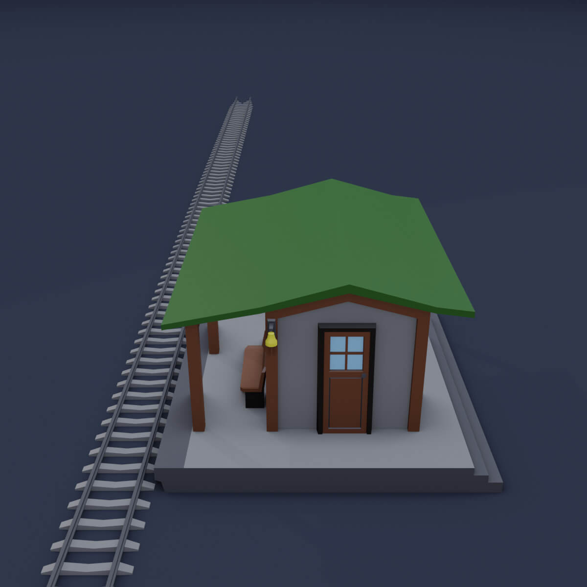 Railway Stations - 3D Model by mg53