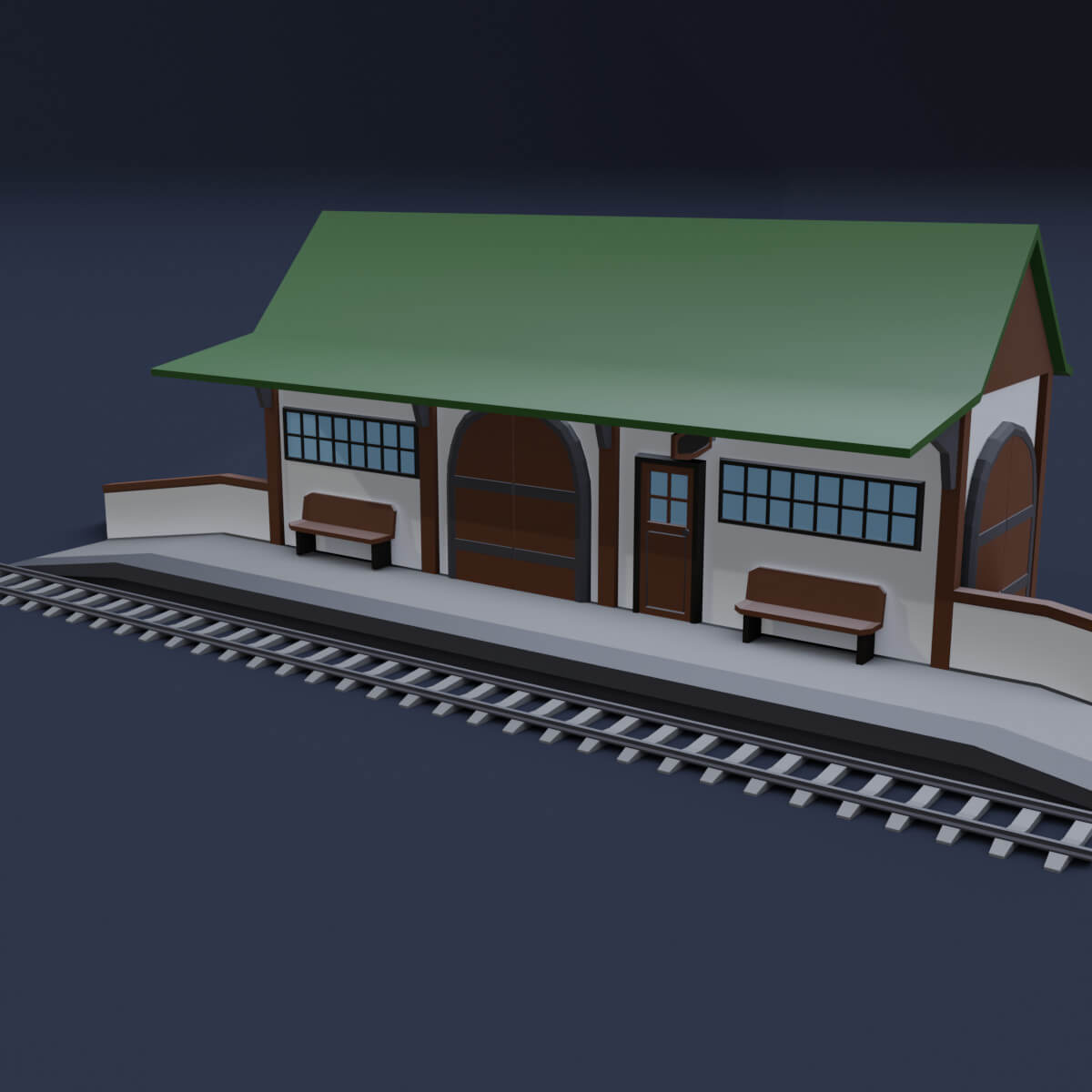 Railway Stations - 3D Model by mg53