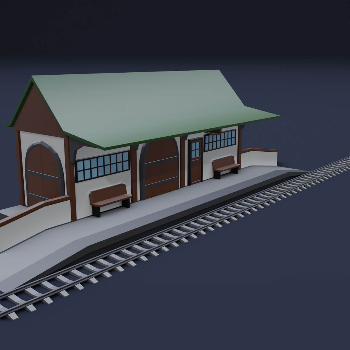 Railway Stations - 3D Model by mg53