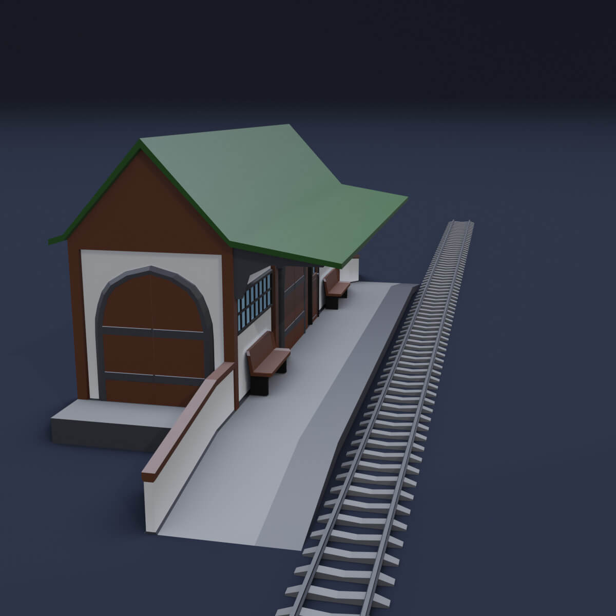 Railway Stations - 3D Model by mg53