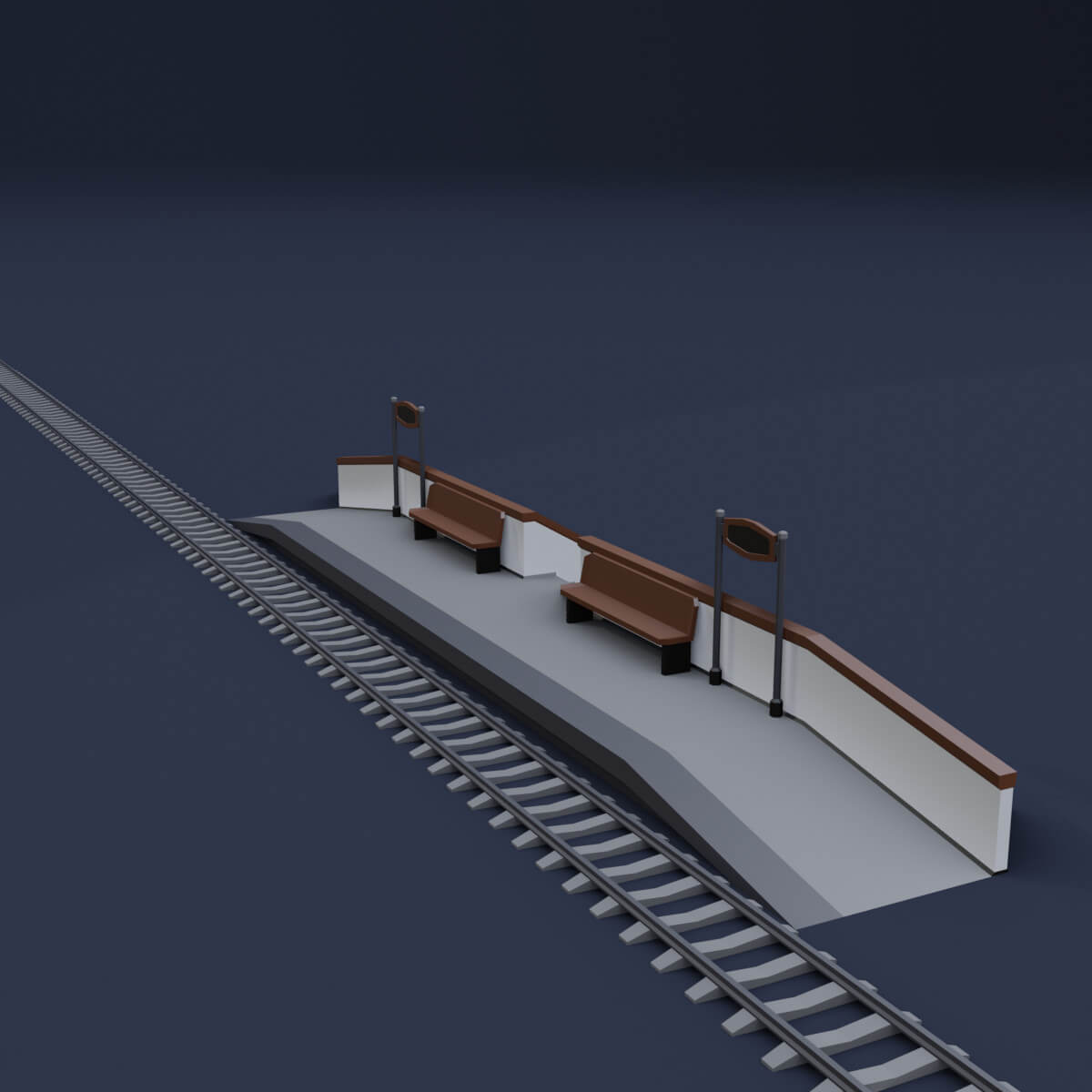 Railway Stations - 3D Model by mg53