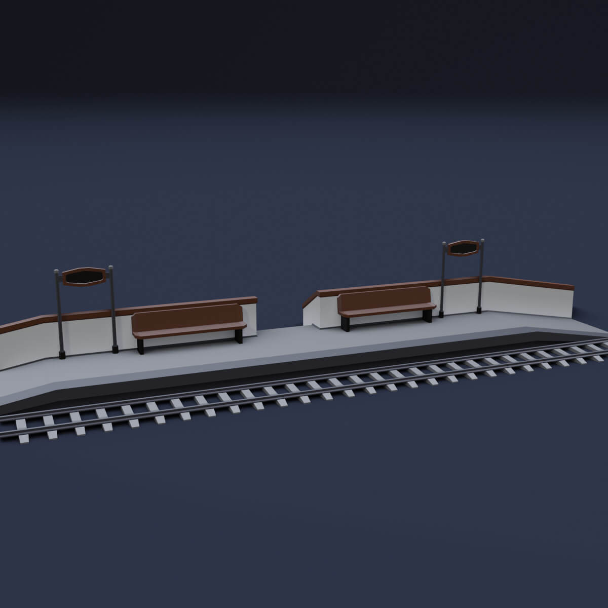 Railway Stations - 3D Model by mg53