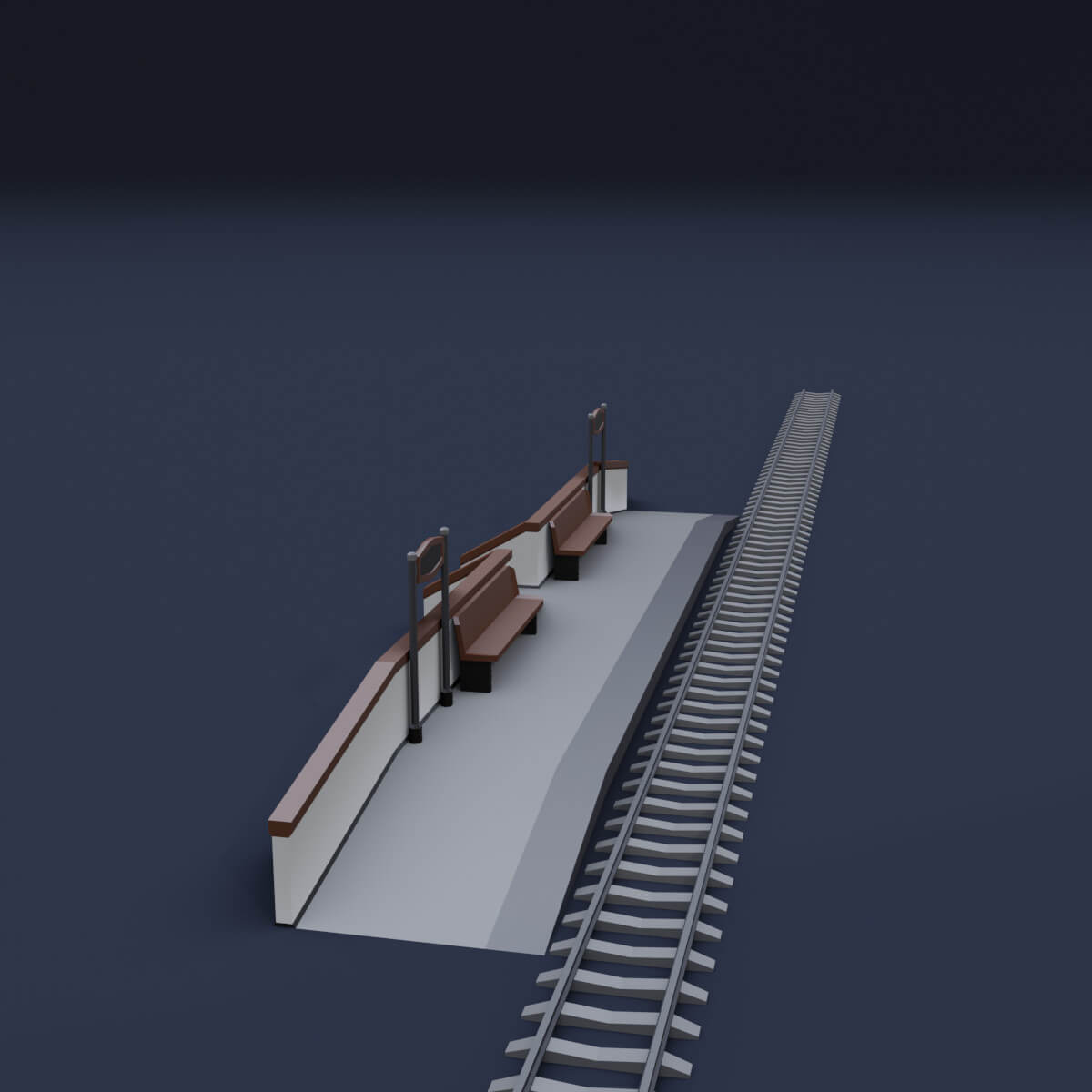 Railway Stations - 3D Model by mg53