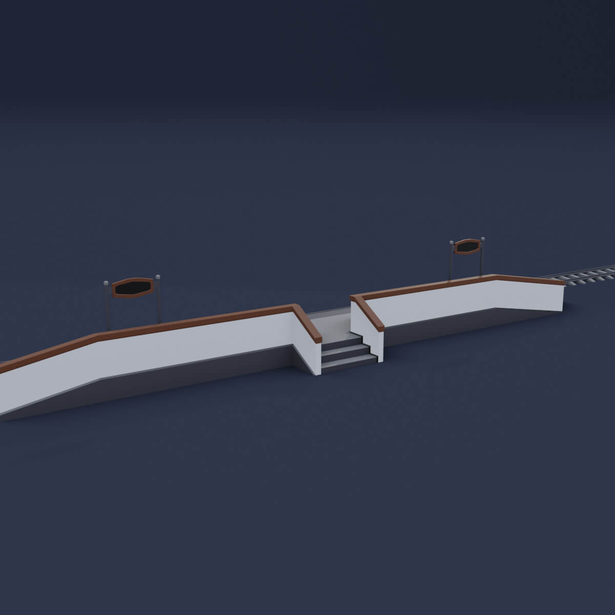 Railway Stations - 3D Model by mg53