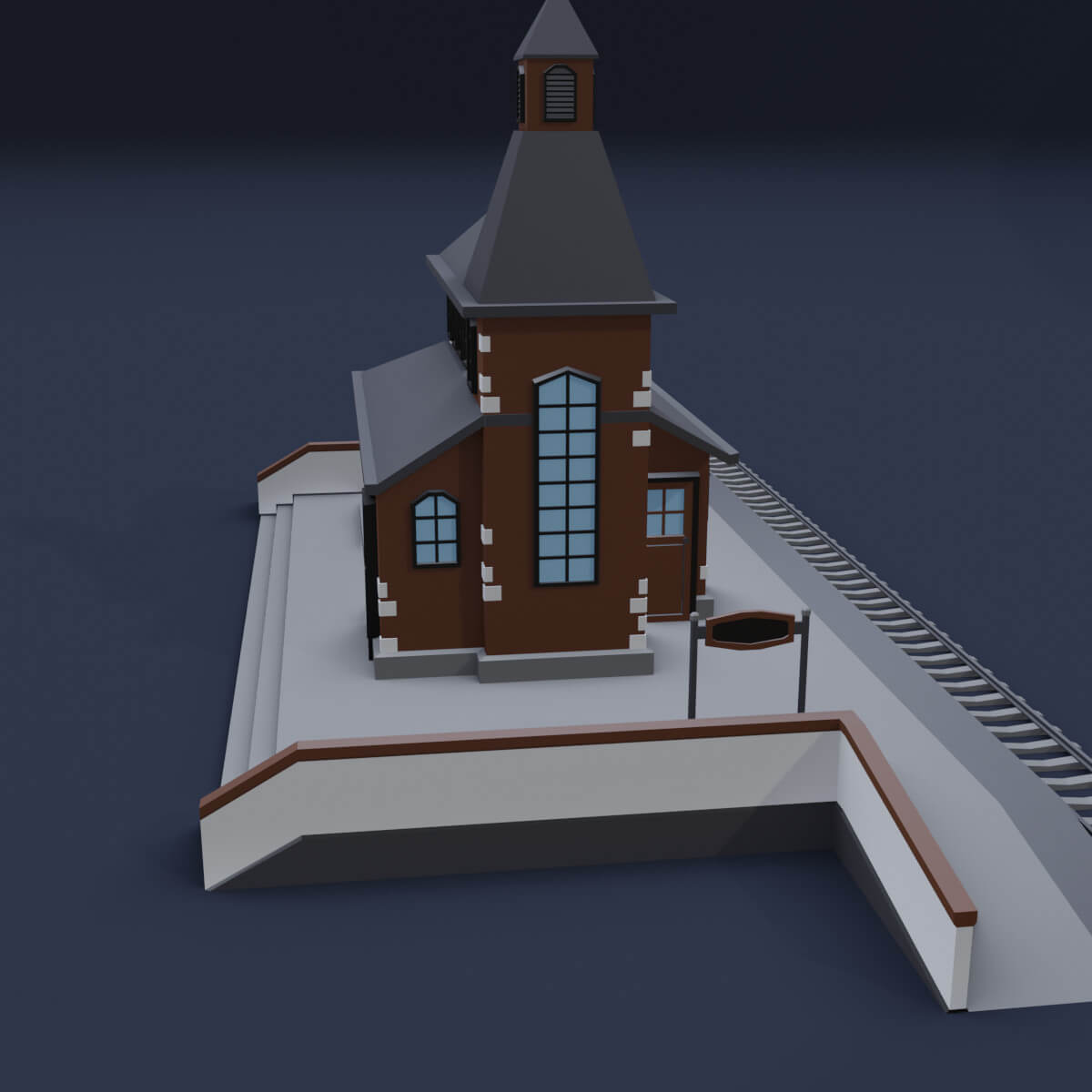 Railway Stations - 3D Model by mg53
