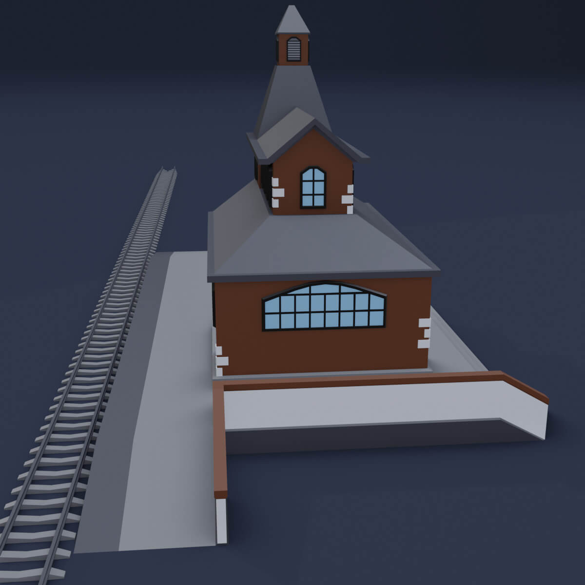 Railway Stations - 3D Model by mg53