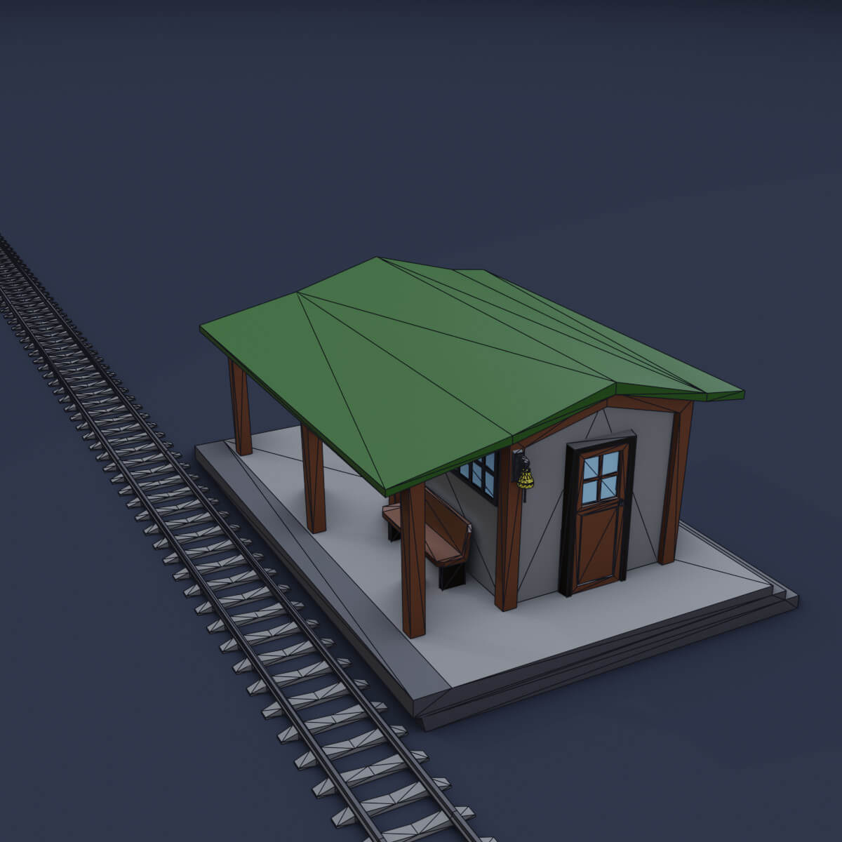 Railway Stations - 3D Model by mg53