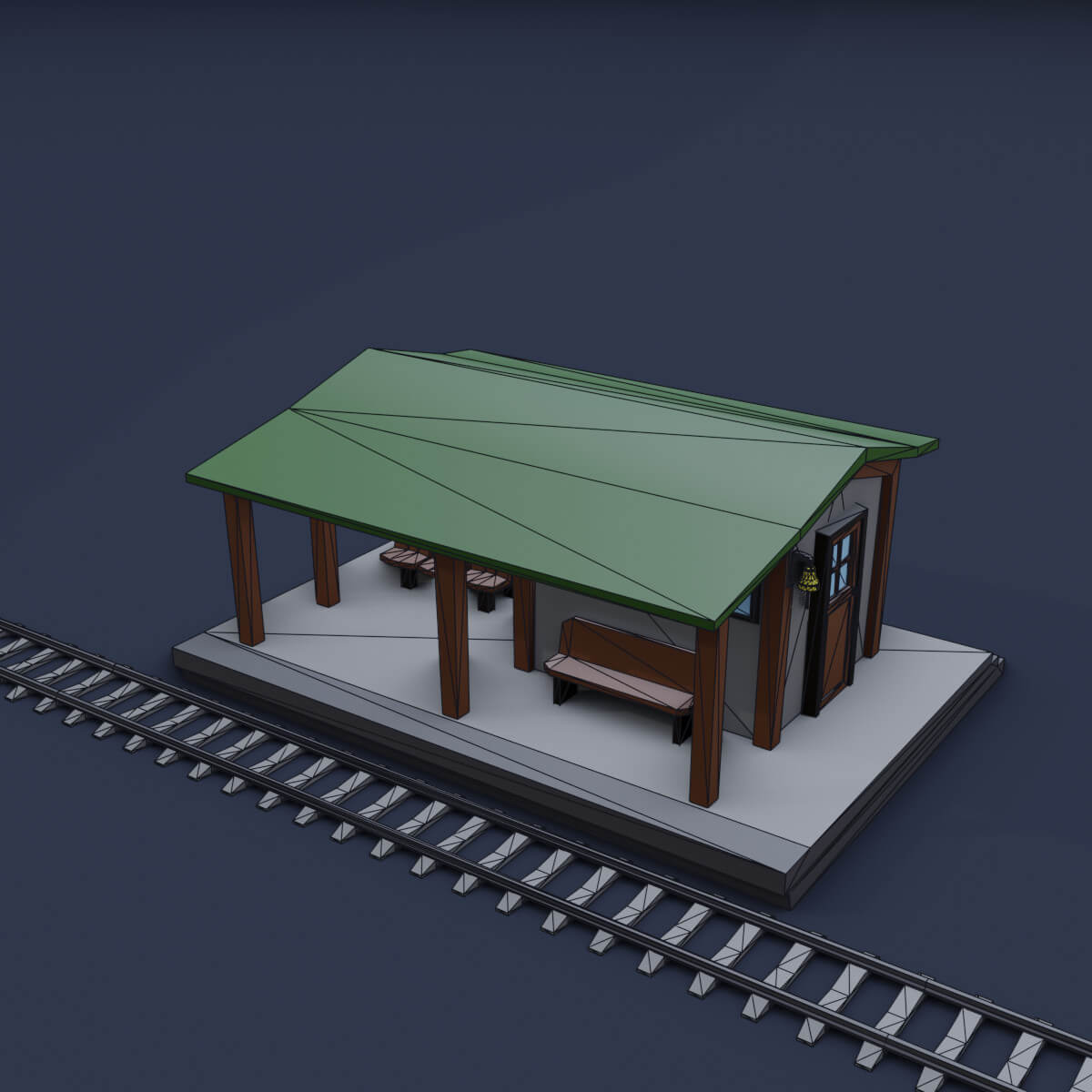 Railway Stations - 3D Model by mg53