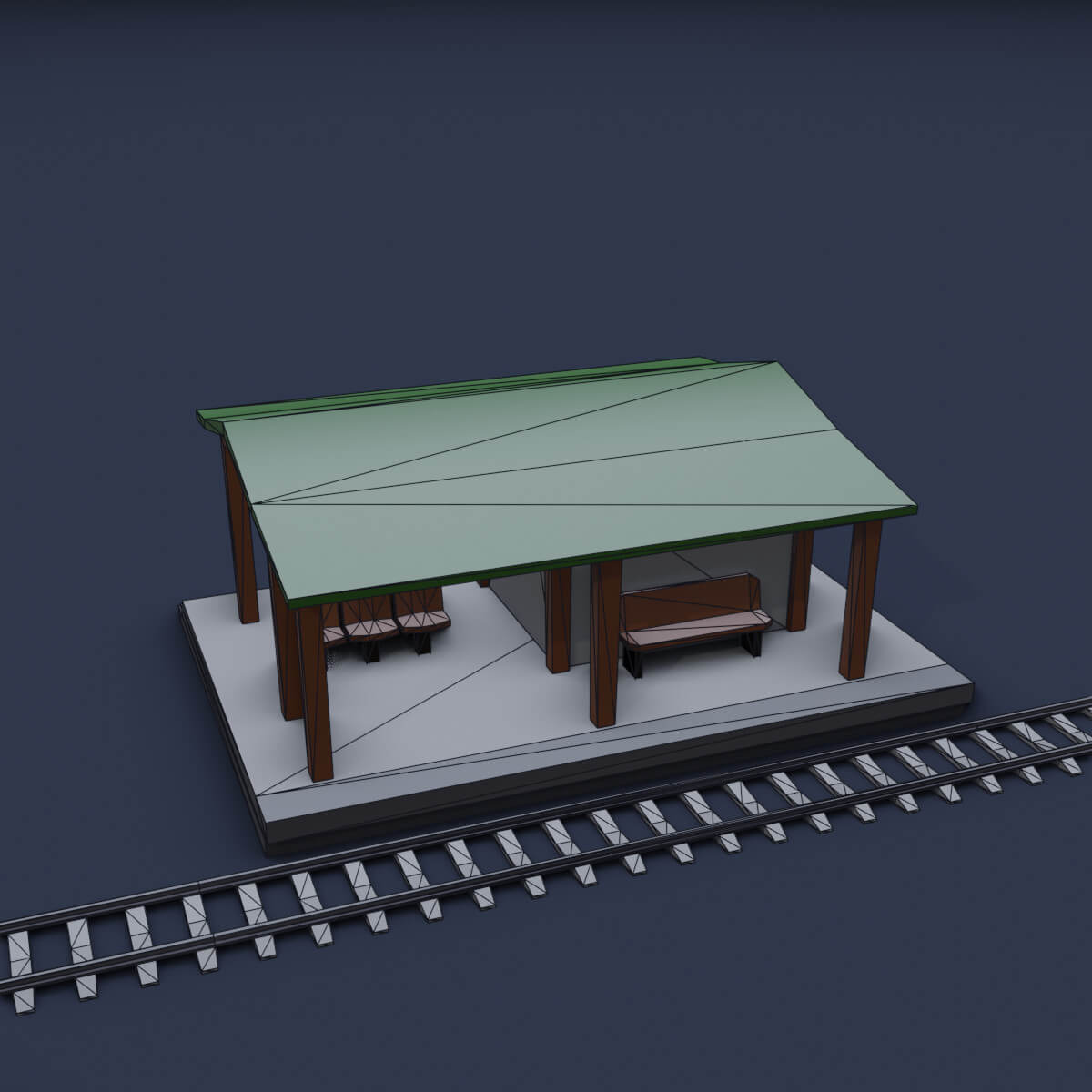 Railway Stations - 3D Model by mg53