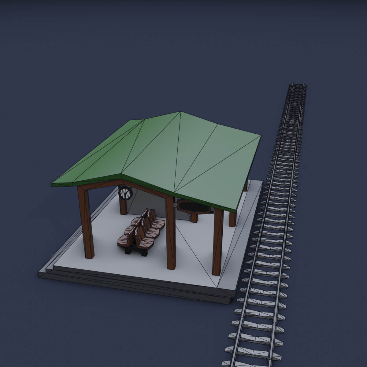 Railway Stations - 3D Model by mg53