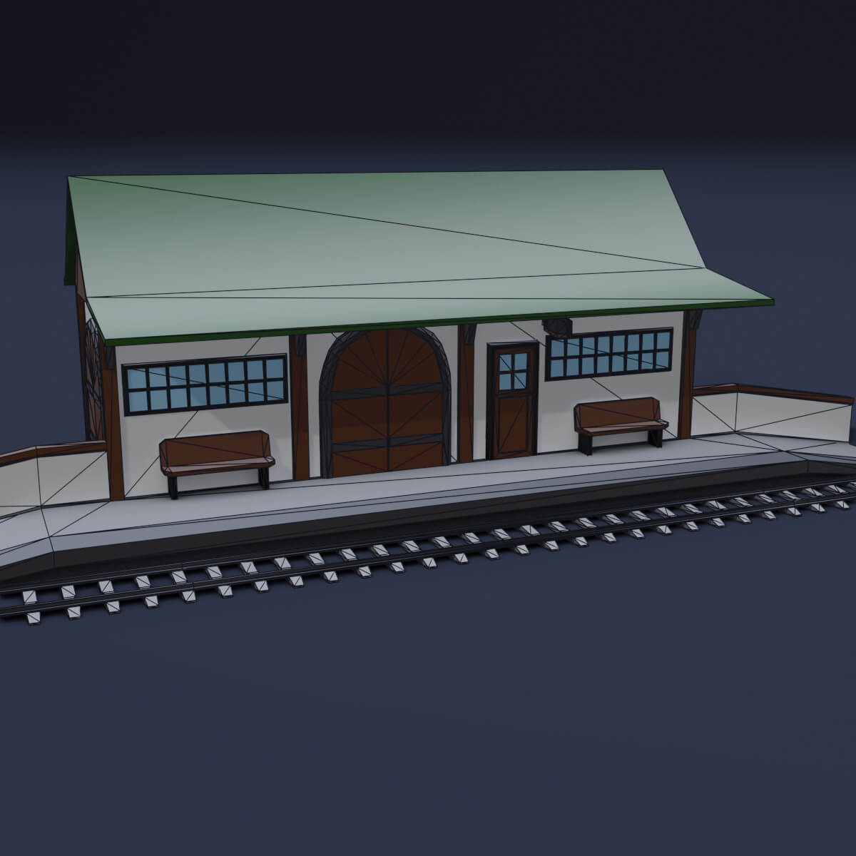 Railway Stations - 3D Model by mg53