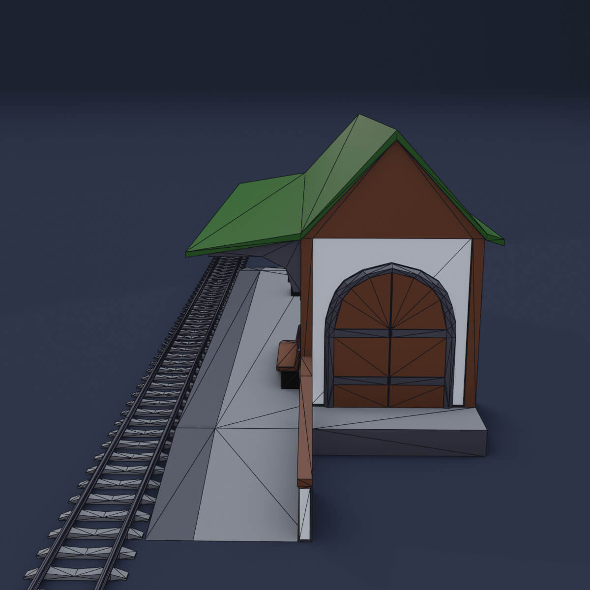 Railway Stations - 3D Model by mg53