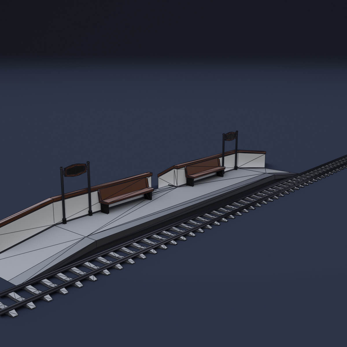 Railway Stations - 3D Model by mg53