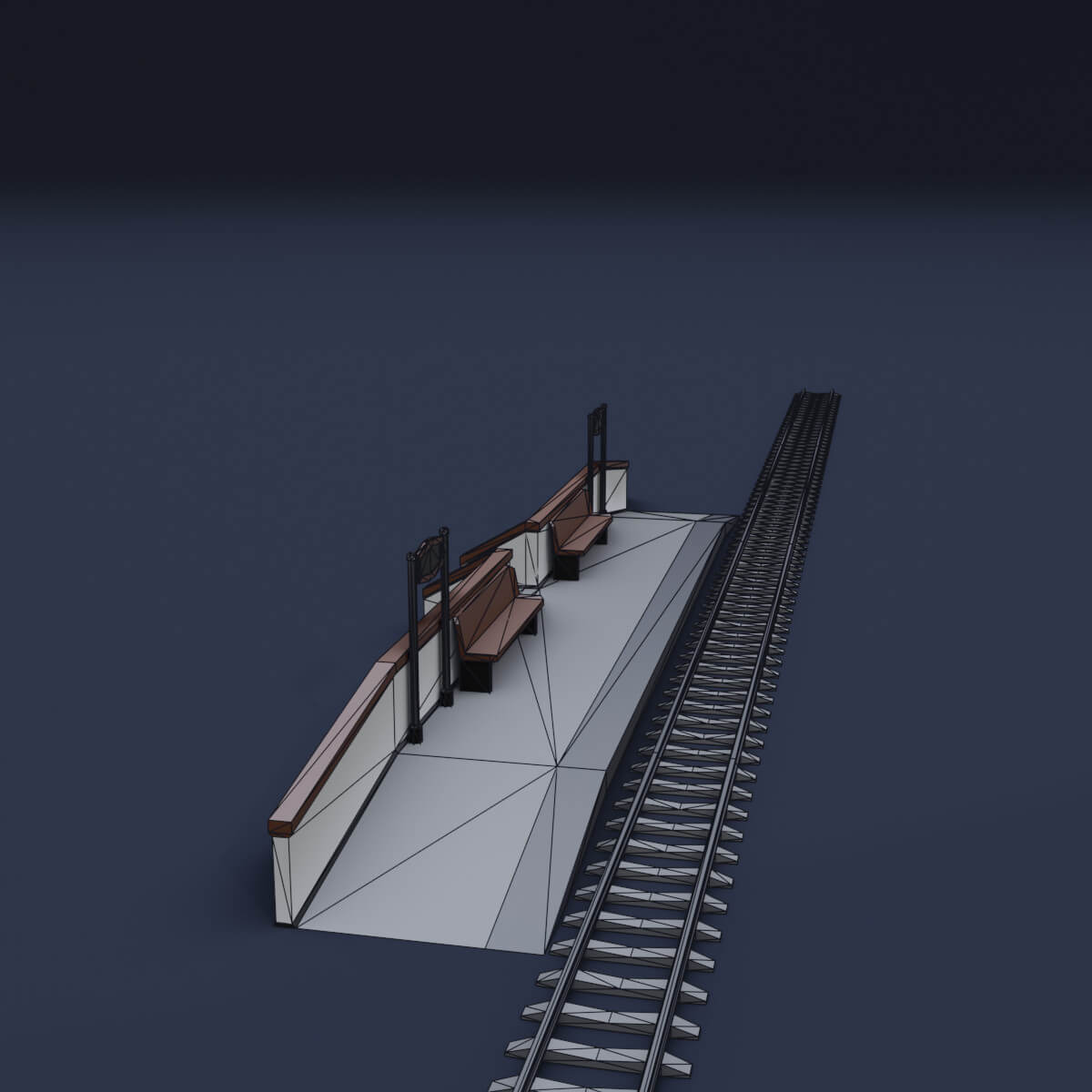 Railway Stations - 3D Model by mg53