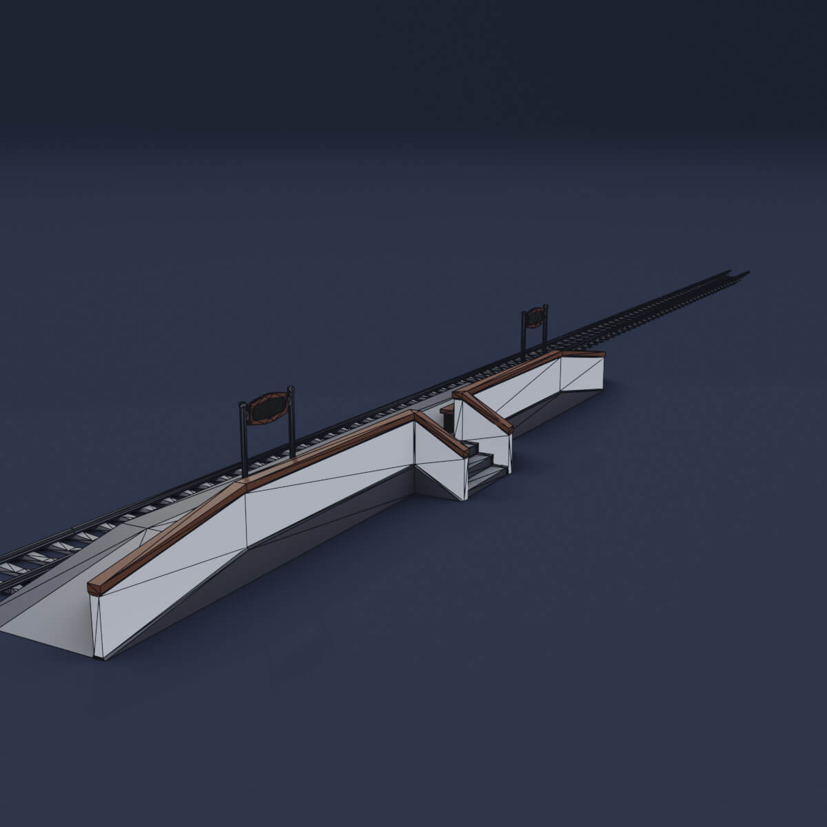 Railway Stations - 3D Model by mg53