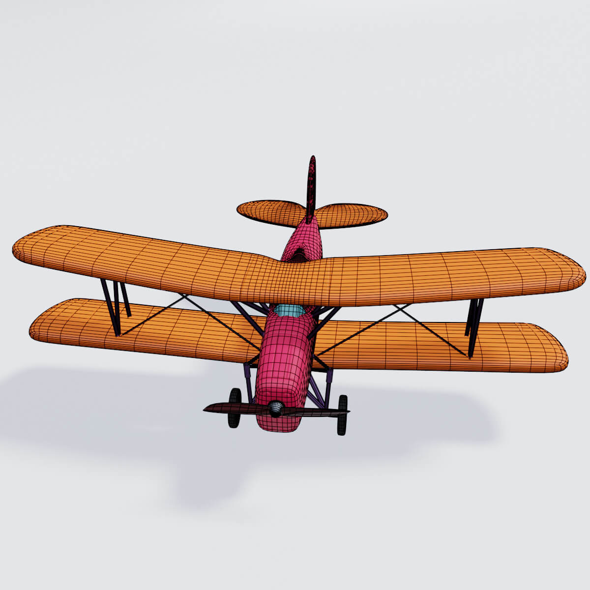 Retro Airplane - 3D Model by mg53