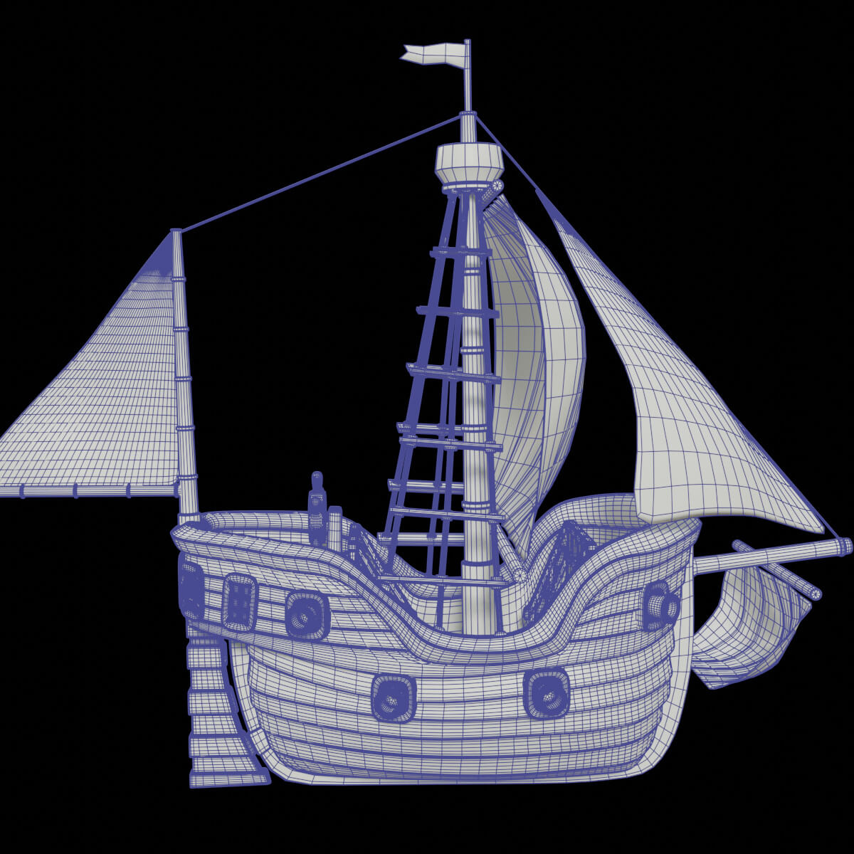 Sailing Ship - 3D Model by mg53