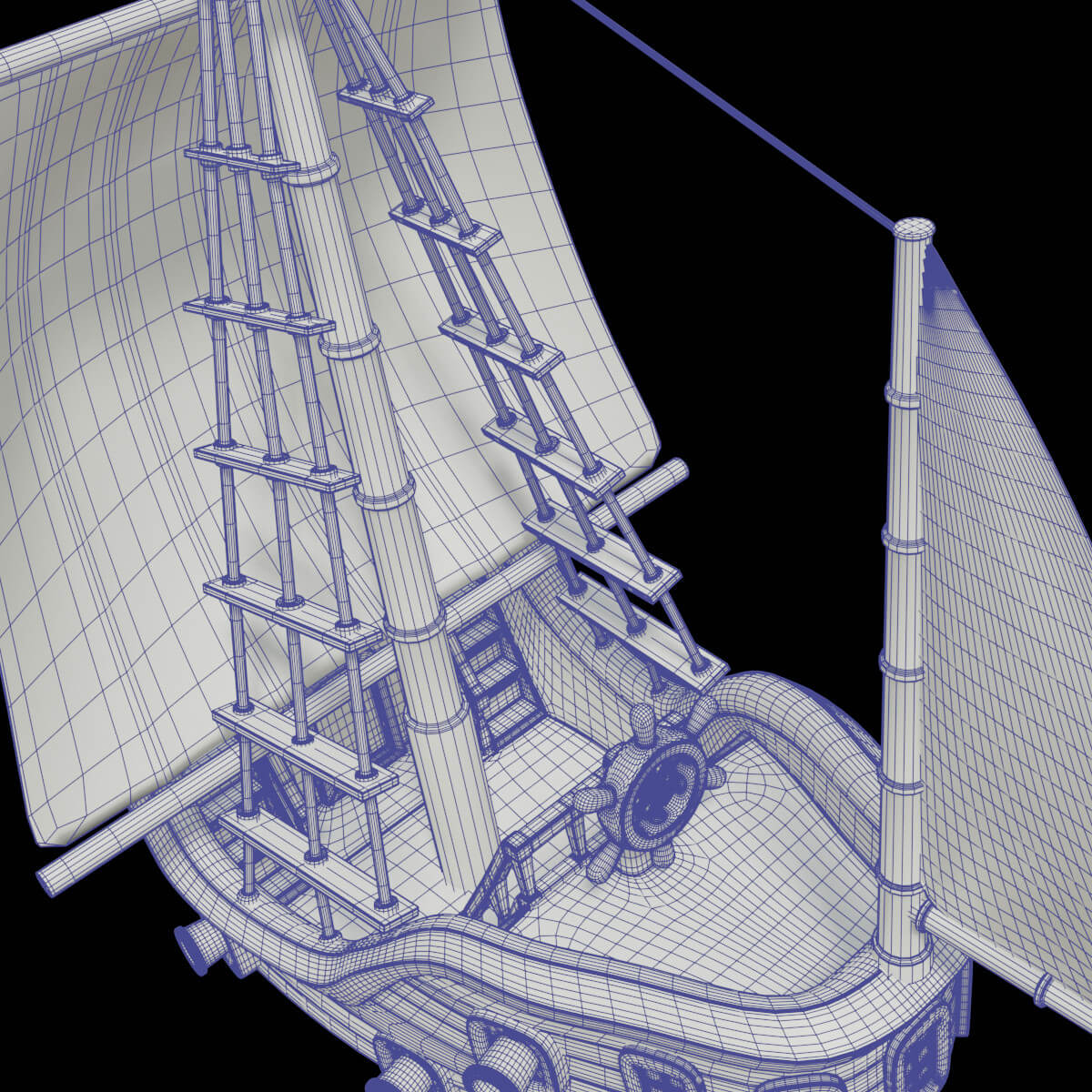 Sailing Ship - 3D Model by mg53