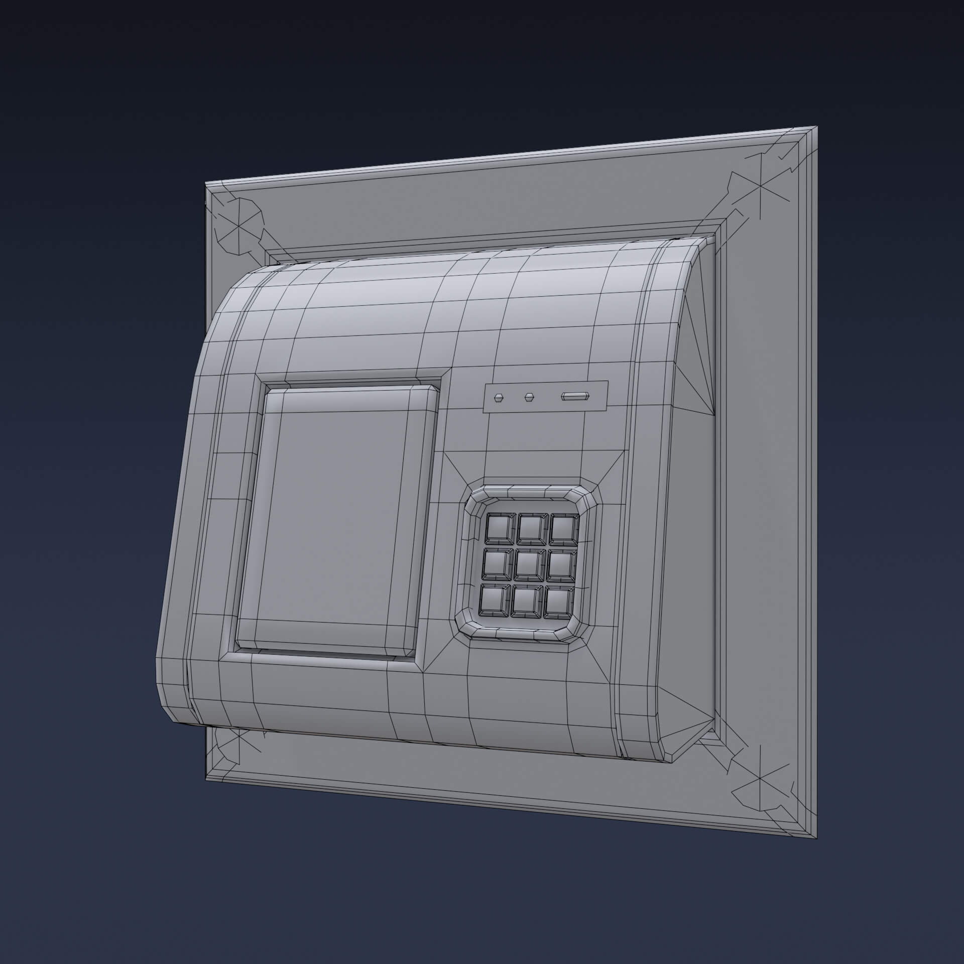 Sci-Fi Terminal 3D Model by mg53
