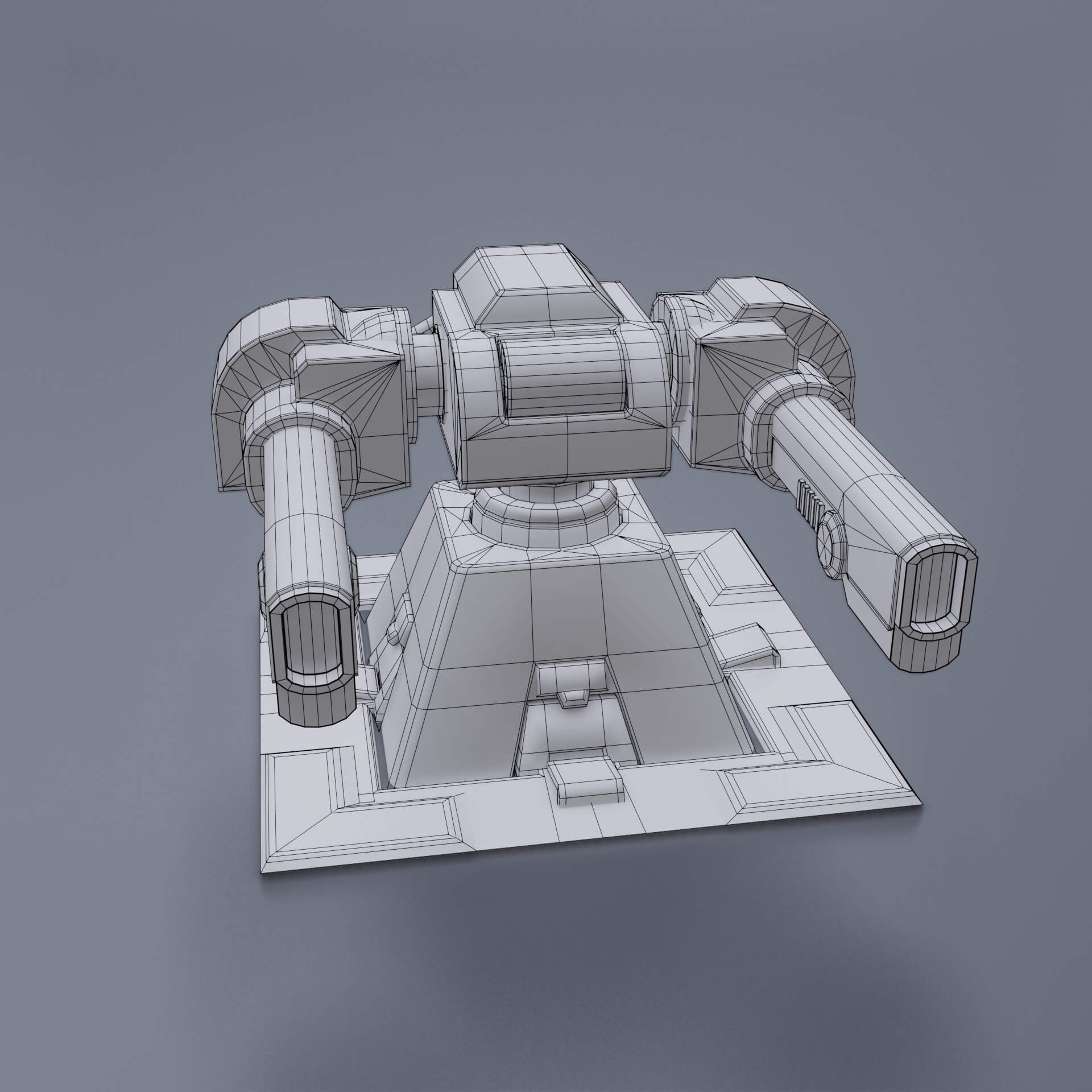 Sci-Fi Turret 3D Model by mg53
