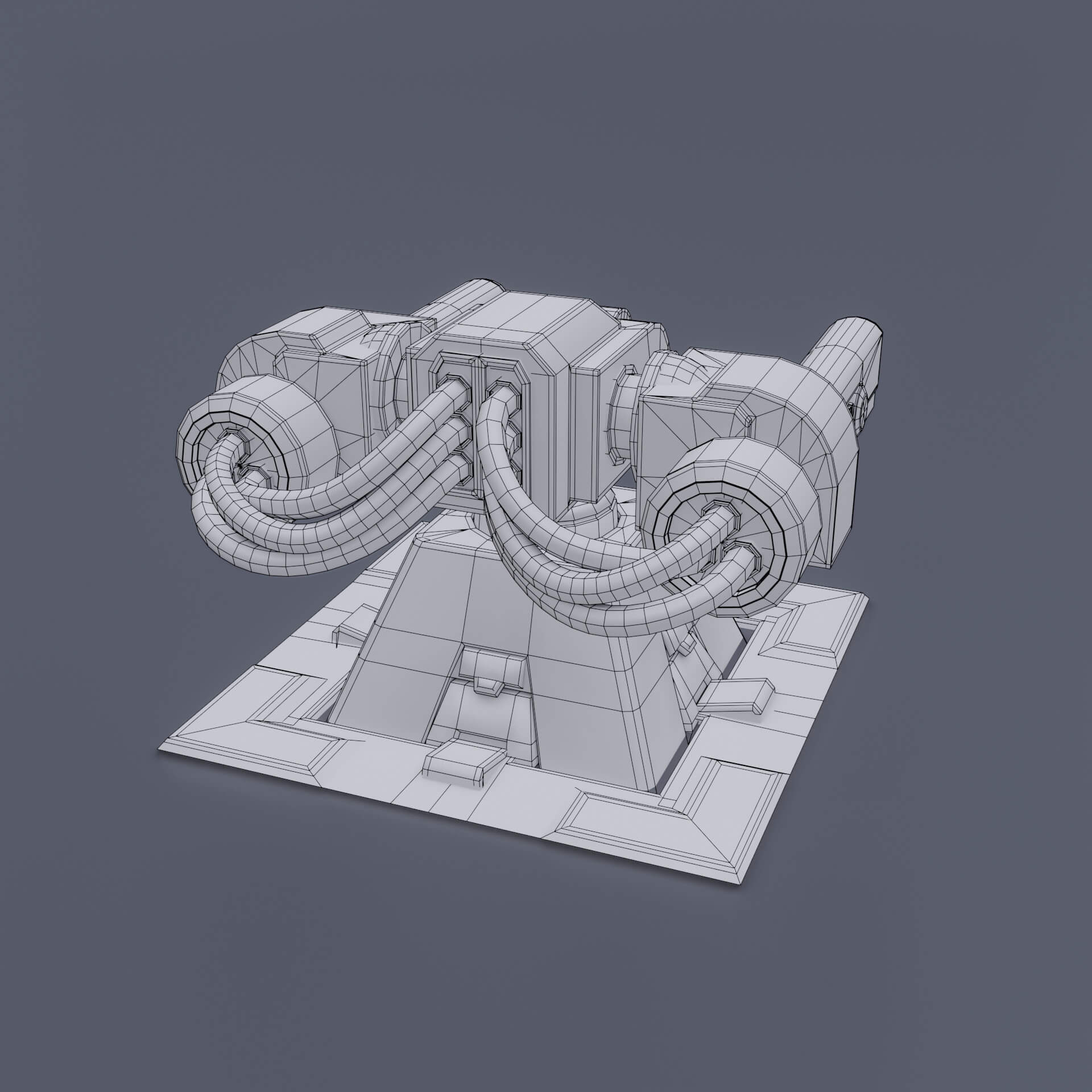 Sci-Fi Turret 3D Model by mg53